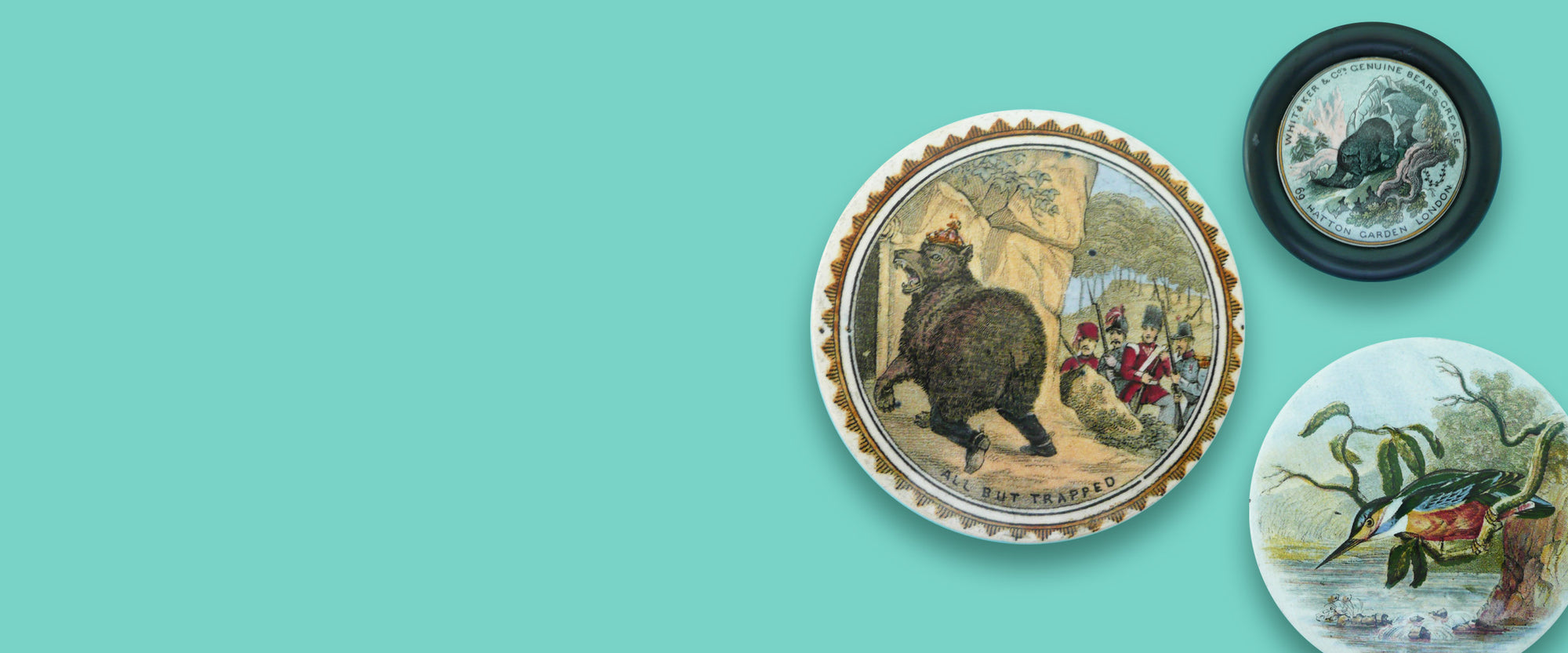 Historical and Collectable: Staffordshire Pot Lids, Prattware Auctions ...